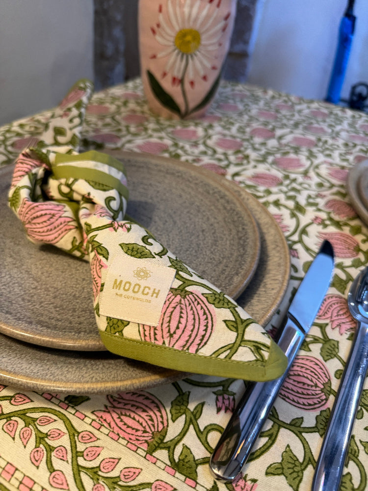 Printed Napkins (Pack of 4) - Broadway Rose